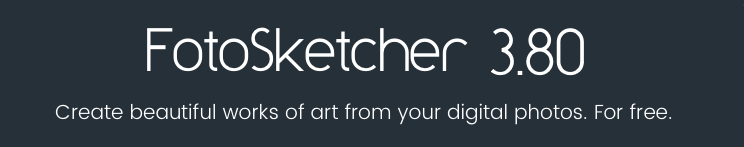 FotoSketcher - the 100% free program to turn photos into paintings